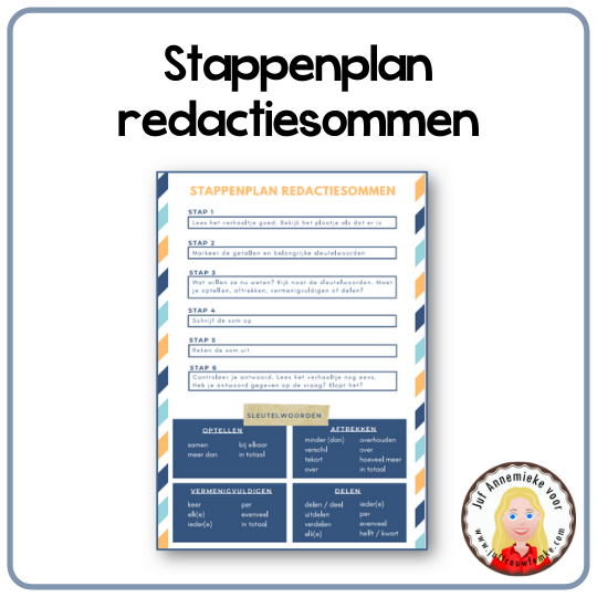 Stappenplan redactiesommen - Juffrouw Femke