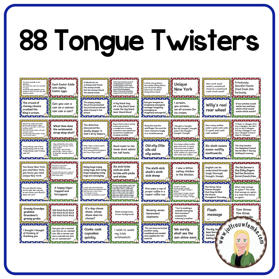88 Tongue Twisters - Juffrouw Femke