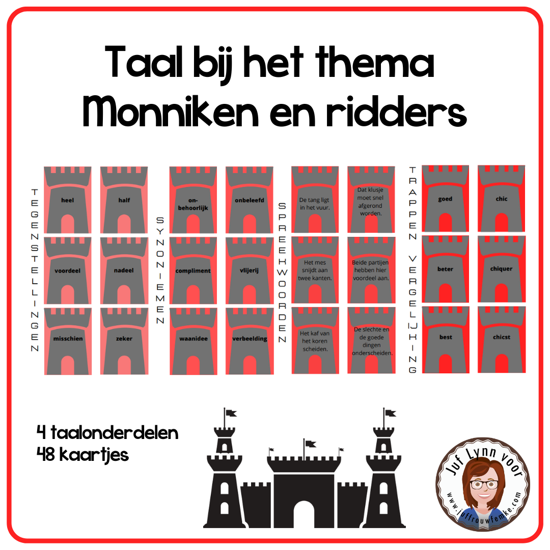 Taal bij het thema Monniken en ridders - Juffrouw Femke