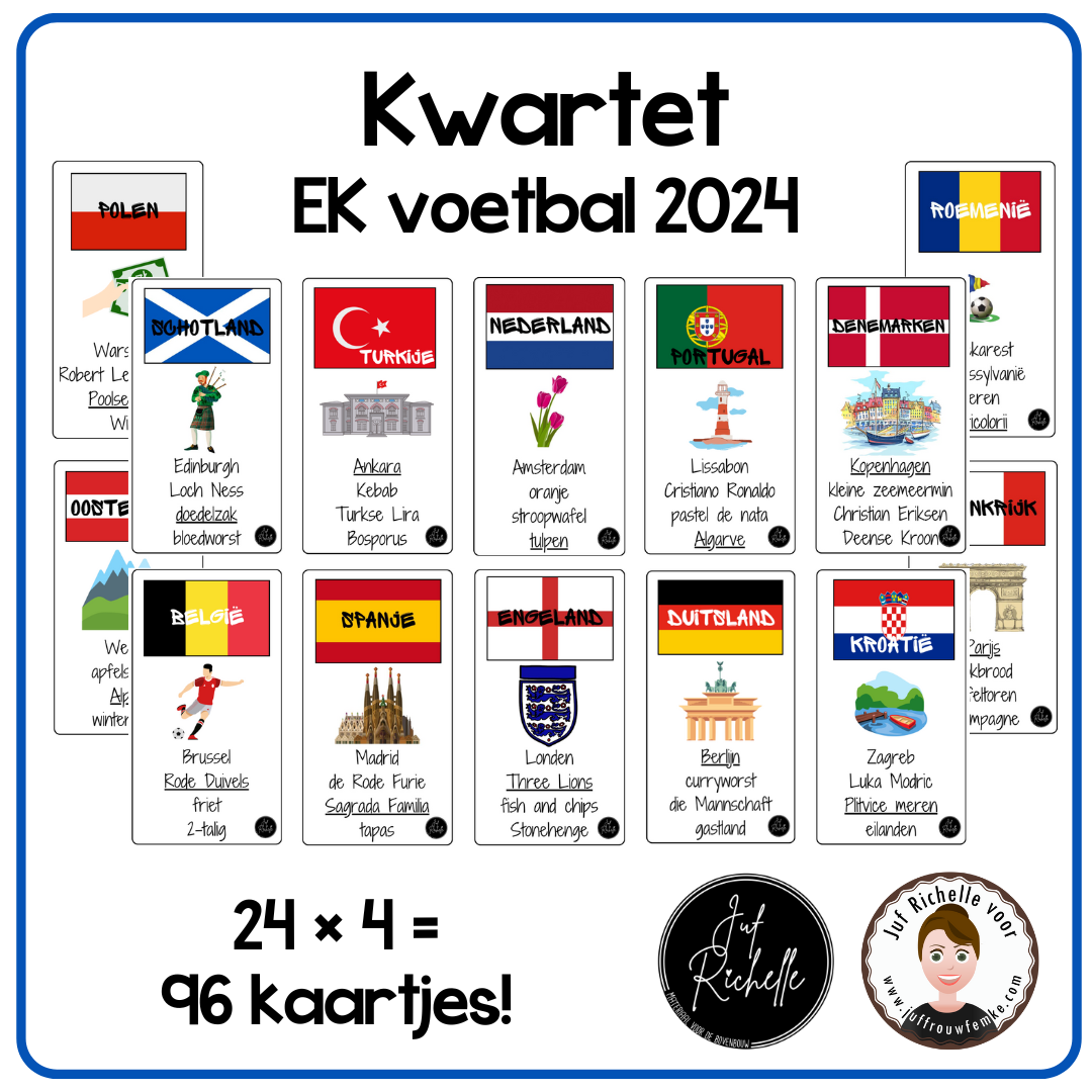 Kwartet EK voetbal 2024 - Juffrouw Femke