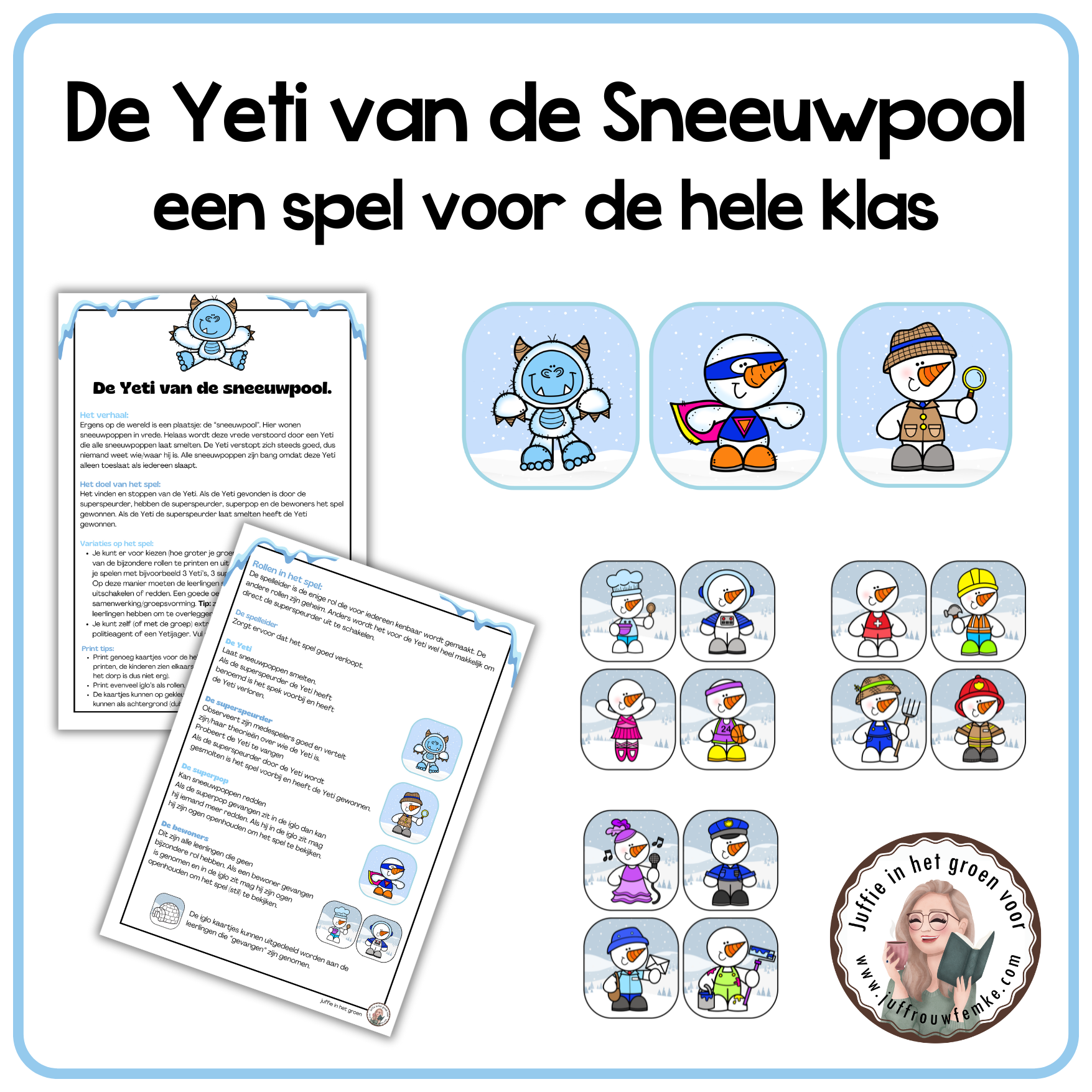 De Yeti van de Sneeuwpool: een spel voor de hele klas - Juffrouw Femke