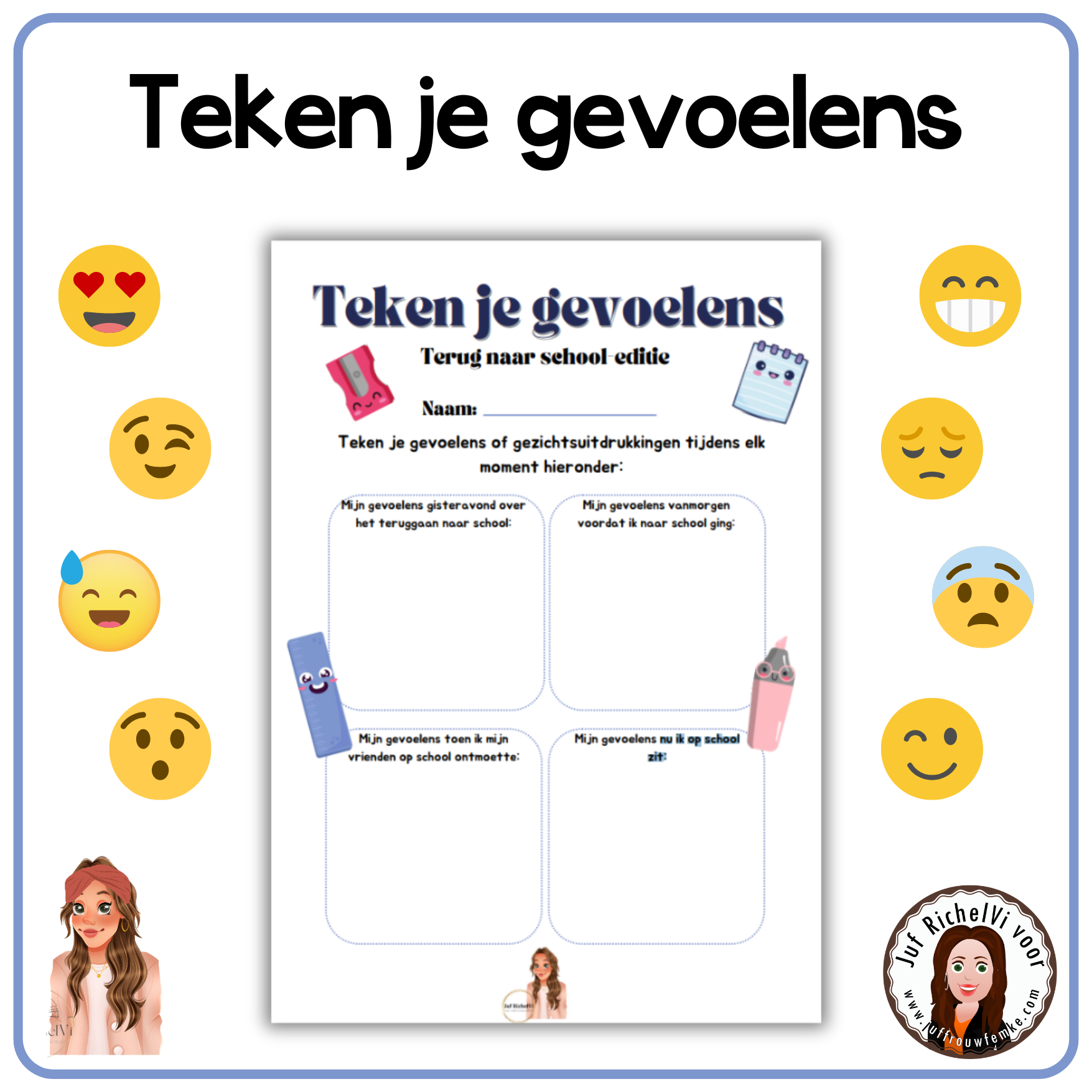 Teken je gevoelens - Juffrouw Femke