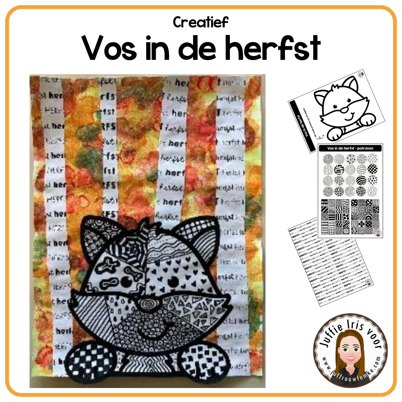 Creatief: Vos in de herfst - Juffrouw Femke