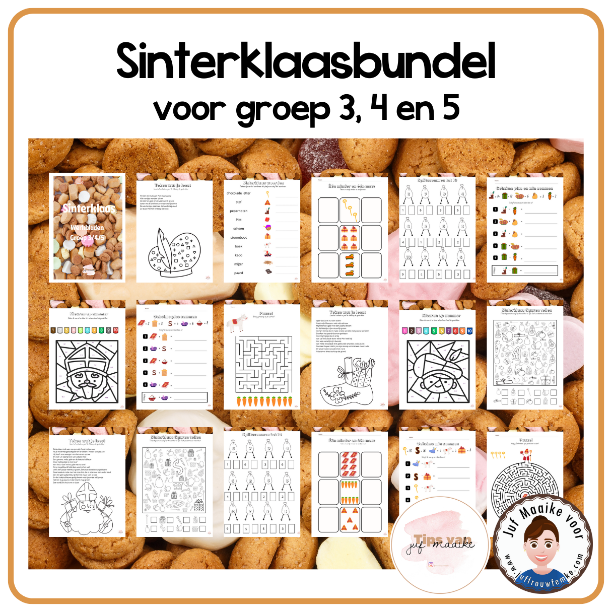 Sinterklaasbundel voor groep 3, 4 en 5 - Juffrouw Femke