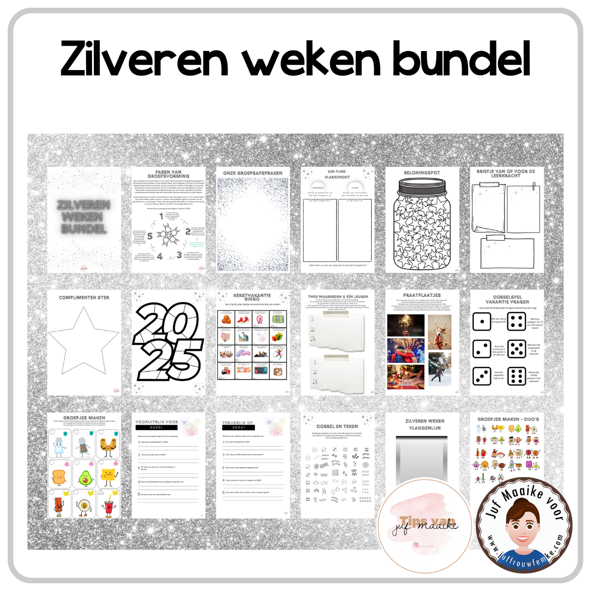 Zilveren weken bundel - Juffrouw Femke