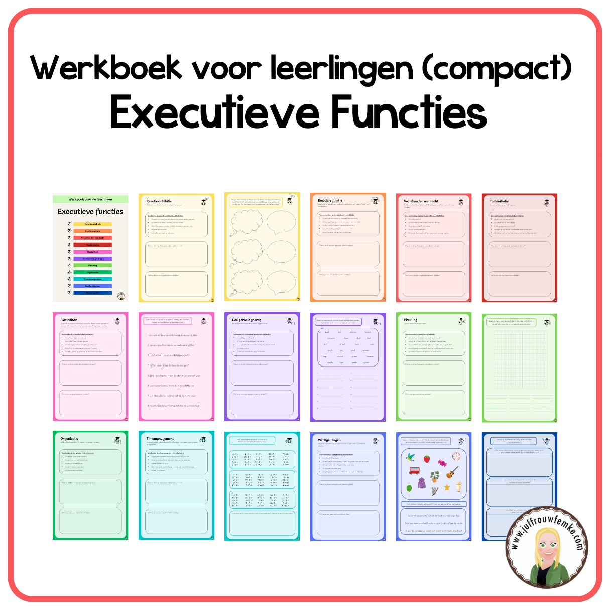 Werkboek voor leerlingen (compact) - Executieve Functies - Juffrouw Femke