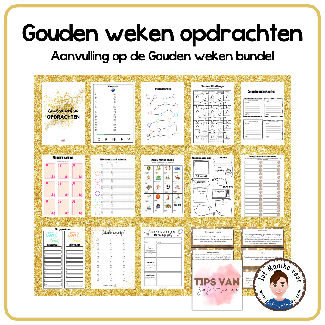 Gouden weken opdrachten - Juffrouw Femke