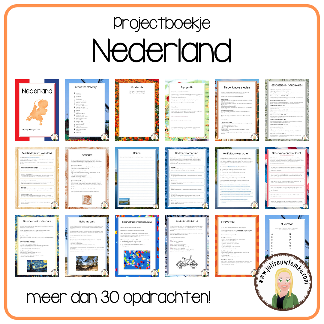 Projectboekje Nederland - Juffrouw Femke