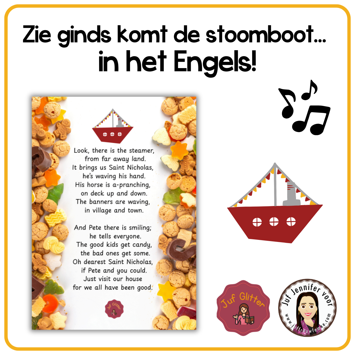 Zie ginds komt de stoomboot… in het Engels! - Juffrouw Femke